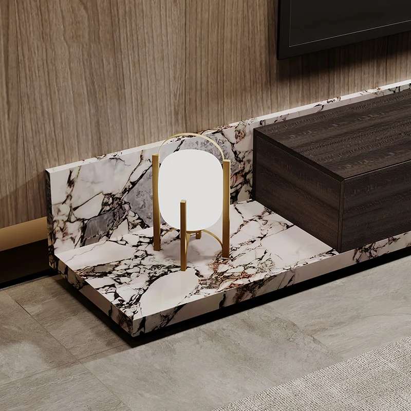 Architectural Walnut & Marble Media Unit | PGR Furniture – PGR Furniture