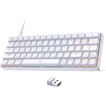 Mini Rgb Wireless Mechanical Keyboard With Media Key Office And Gaming ...