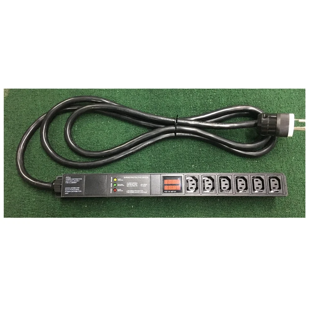Oit 240v Meter Pdu With Spd 30amp Pdu 8 Way Iec C13 Rack Mount Nema ...