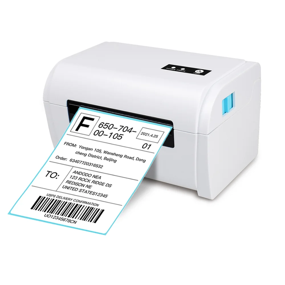 Hot 110mm Thermal Label Printer Desktop Thermal Barcode Sticker Label ...