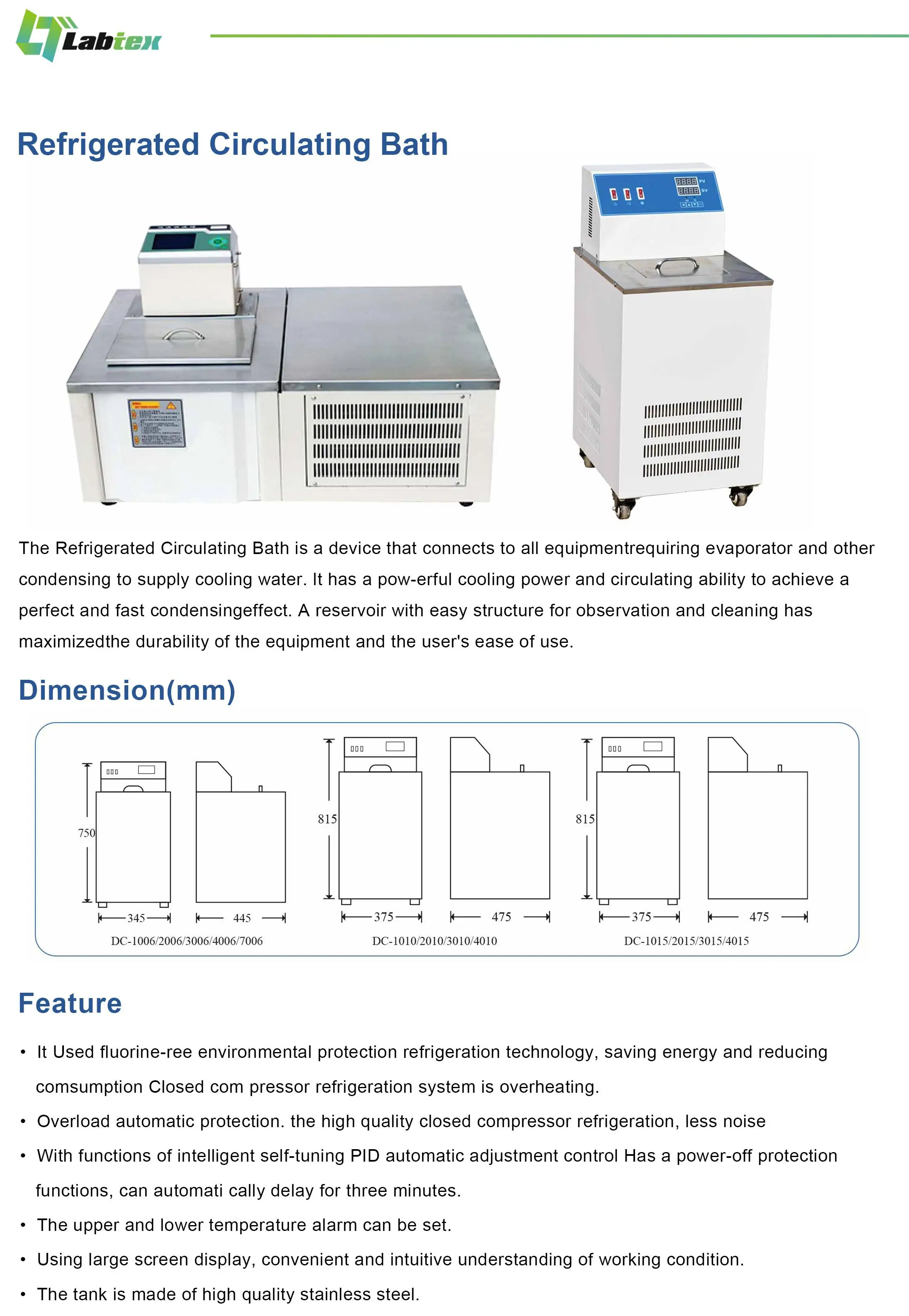 Labtex -10 Degree Refrigerated Circulating Bath Laboratory Water Circul ...