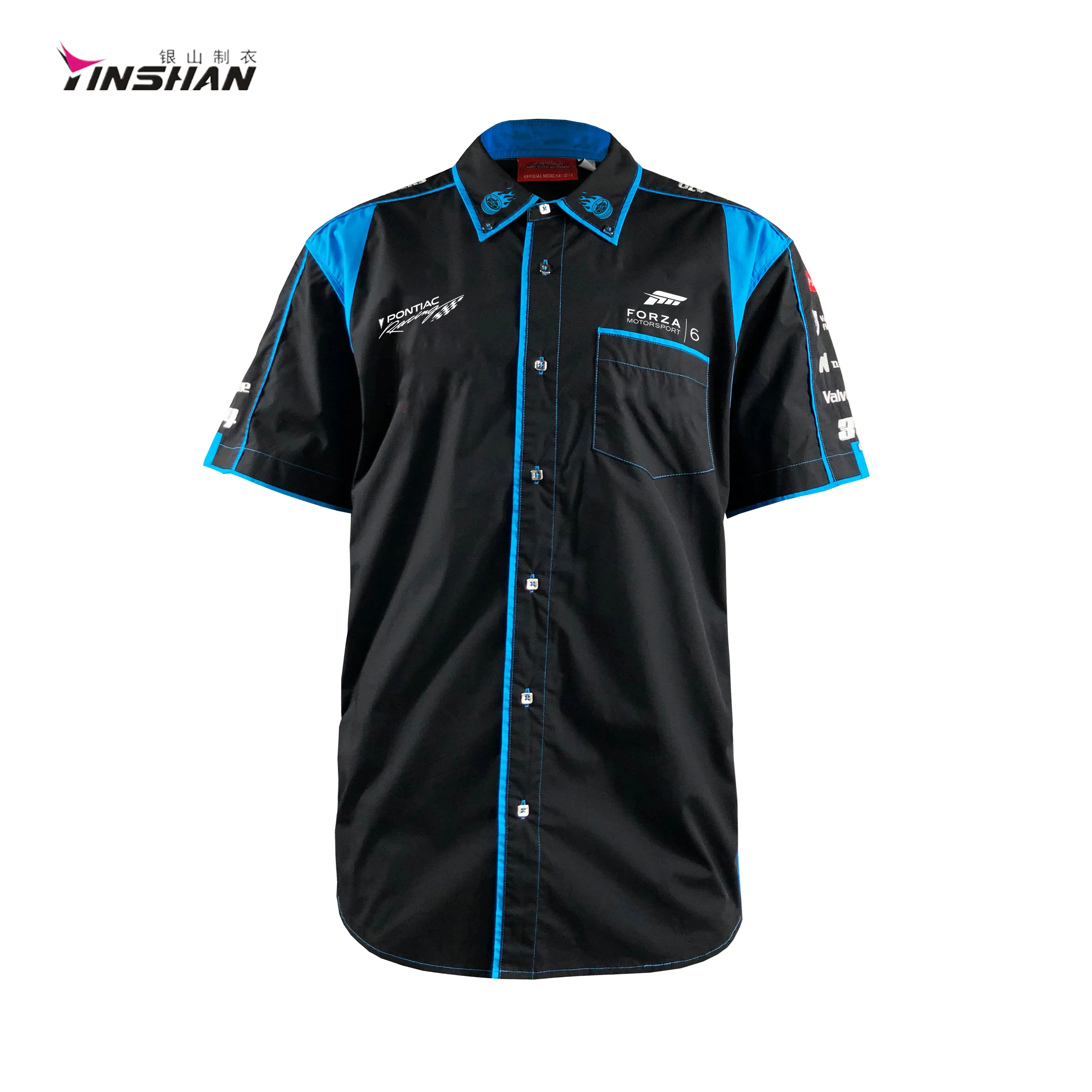 Oem 100% Polyester Sublimated Racing Team Wear Shirt Moto Racing Shirt ...