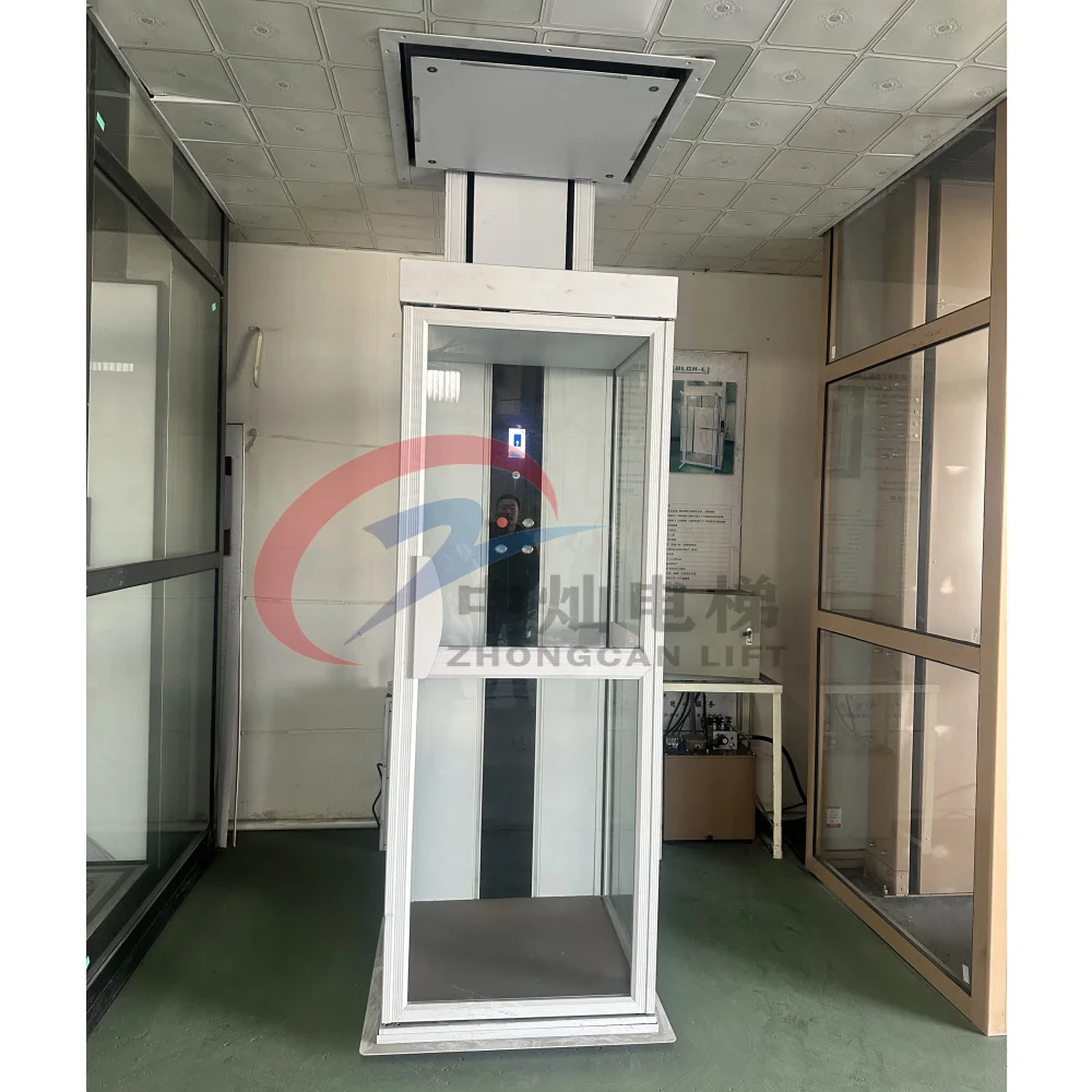 Domestic Hydraulic Small Home Elevator For 2 Persons/3 Levels 4 Floors ...