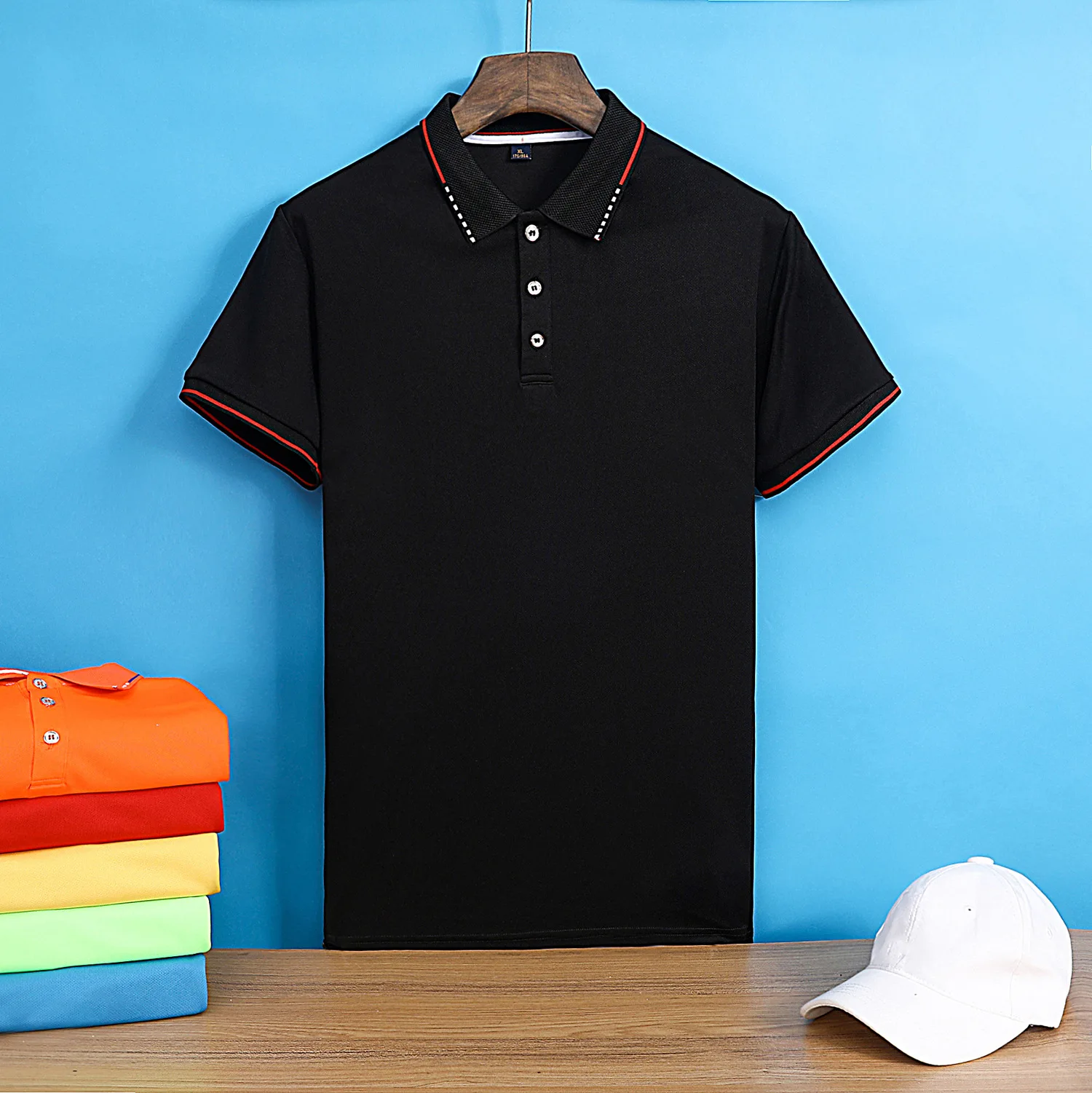 Custom Design Your Own Brand Polo Shirt Short Sleeve Men's 100 ...