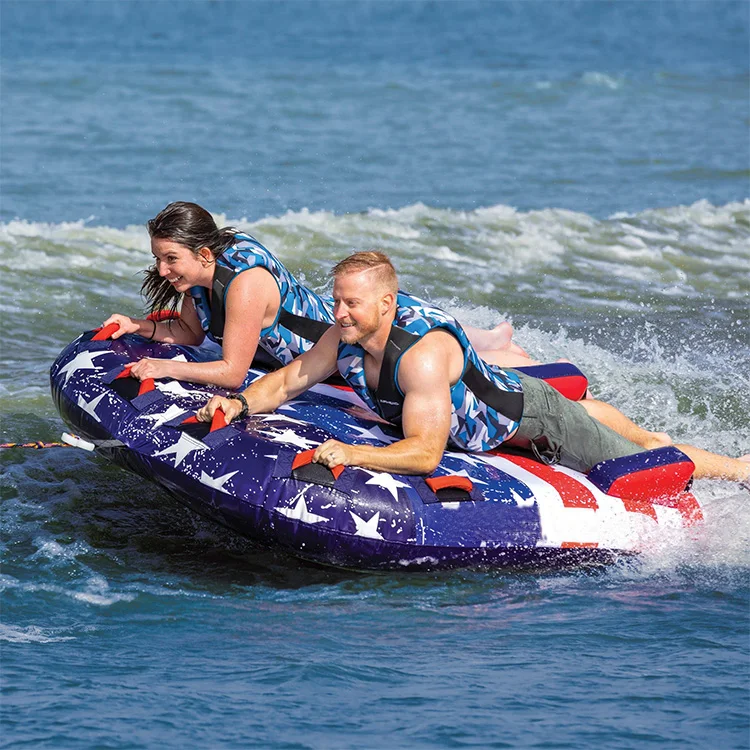 Pvc Inflatable Towable Water Ski Tube Flying Boat Riders - Buy Orchid ...