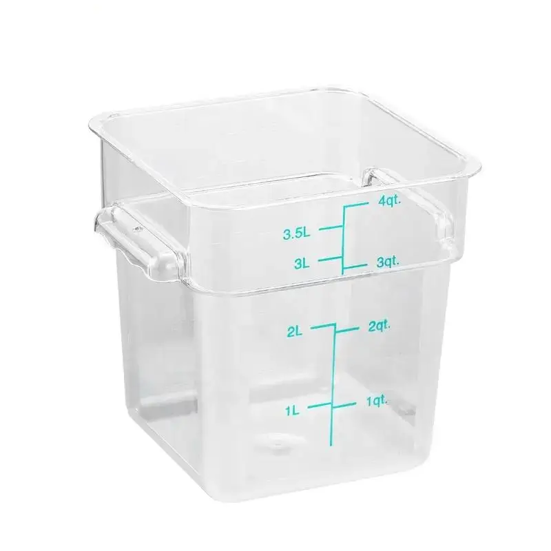 Restaurant High Quality Food Storage & Container Plastic Square Storage ...