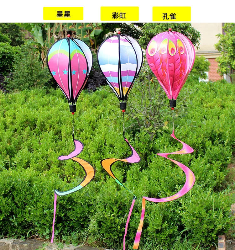 Hot Air Balloon Ornaments Windmill Home Garden Decoration Spiral ...
