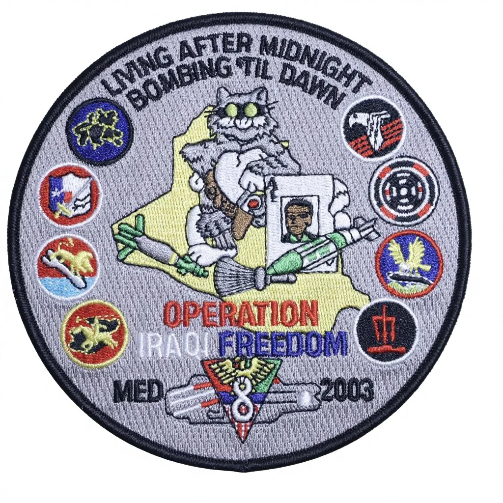 Custom Wholesale High Quality Full Embroidery Patch Badge for Clothing ...