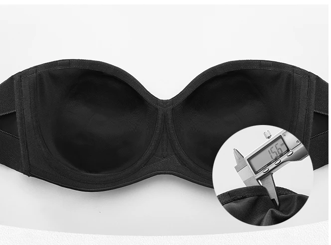 Plus Size Strapless Bra for Big Bust - Non-Slip & Push Up