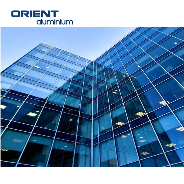 Aluminium Glass Curtain Wall Facade System manufacturer curtain wall in ...