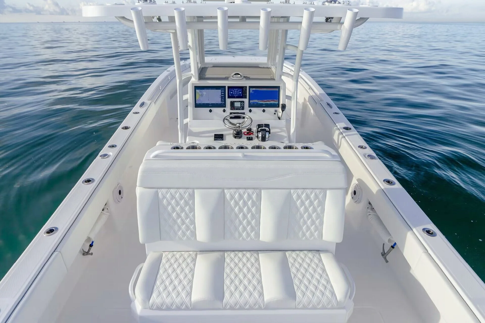 32ft Fiberglass Catamaran Yacht Fishing Boat for the Ocean