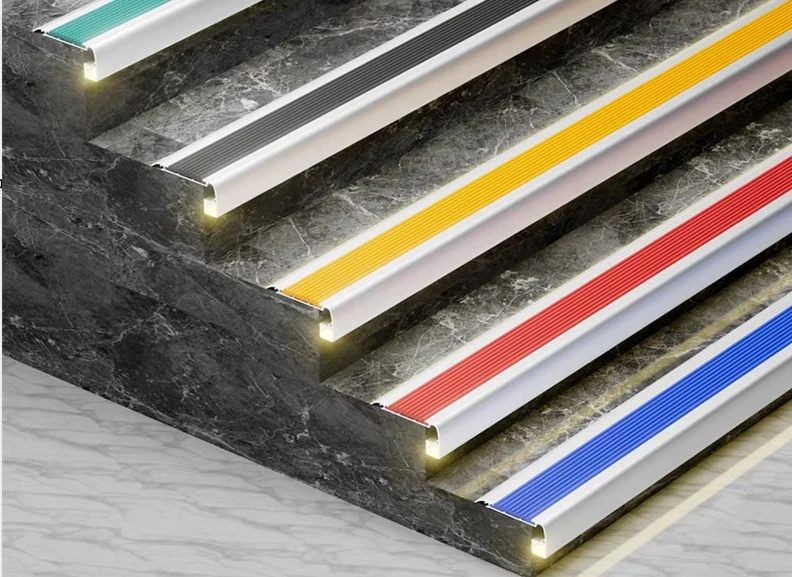 SDW070A Tile Stair Nosing with LED Channel - Safety & Style
