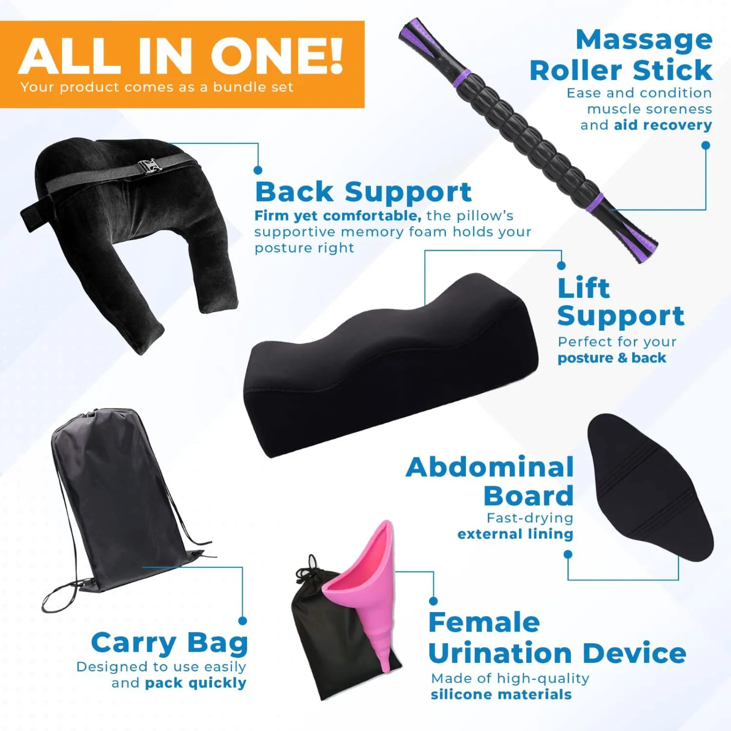 Premium Post Operative Memory Foam Booty Buddy Para Post Bbl Recovery After Surgery Bed Bbl ...