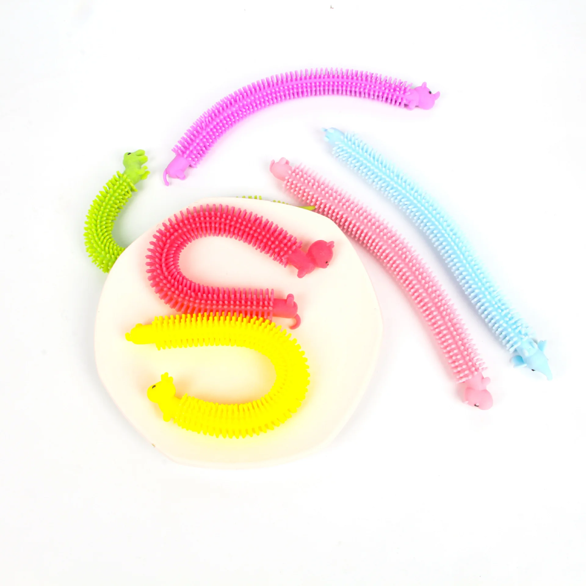 Unicorn Pull Noodle Fidget Toys String Stress Relief Autism Vent Toy ...