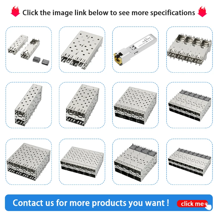 2X8 PORT WITH LIGHT PIPE QSFP Connector Cage for Optical Transceiver 5G ...
