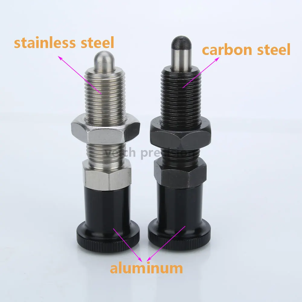 Carbon Steel Stainless Steel Long Thread Index Bolts Indexing Plunger ...