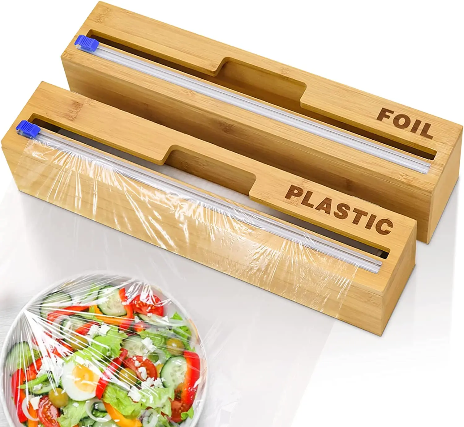 Wood Plastic Bamboo Rice Dispenser Bamboo Wrap Dispenser With Foil ...