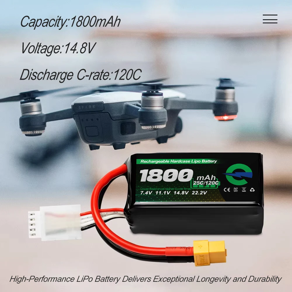 UAV Lipo Battery OEM 2S 3S 4S 6S 550/1100/2200/5200/25000/30000mah ...