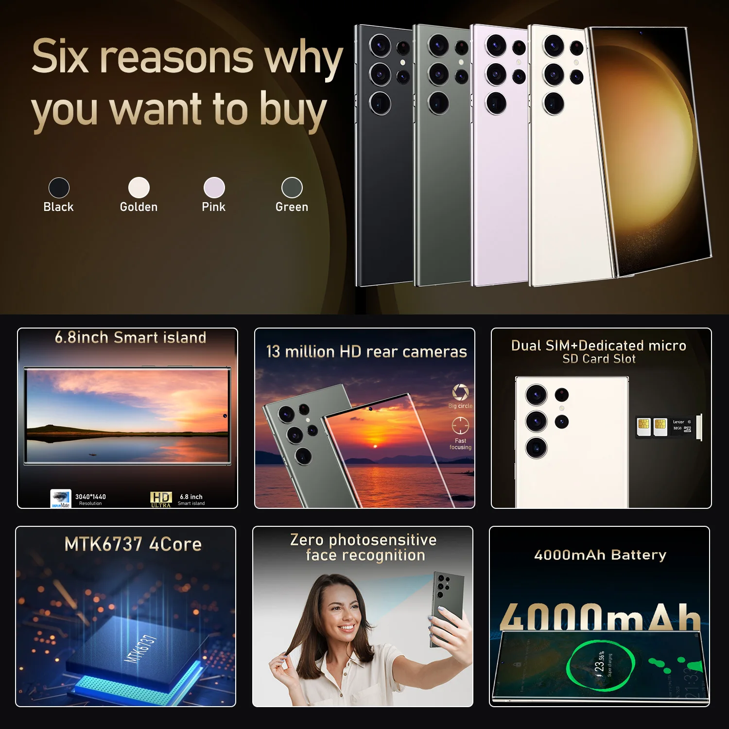 Samsung Galaxy S23 Ultra 4G Dual SIM Smartphone, 6.9" HD Display, 3GB ...