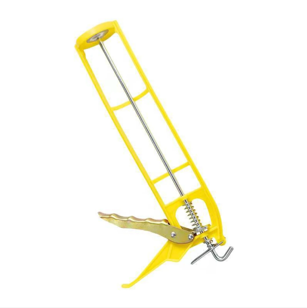 Yellow Plastic Cartridge Silicone Sealant Skeleton Caulking Gun - Buy ...