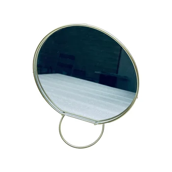 Round Metal Stand Table Office Desk Mirror Decorative Wall Antique ...