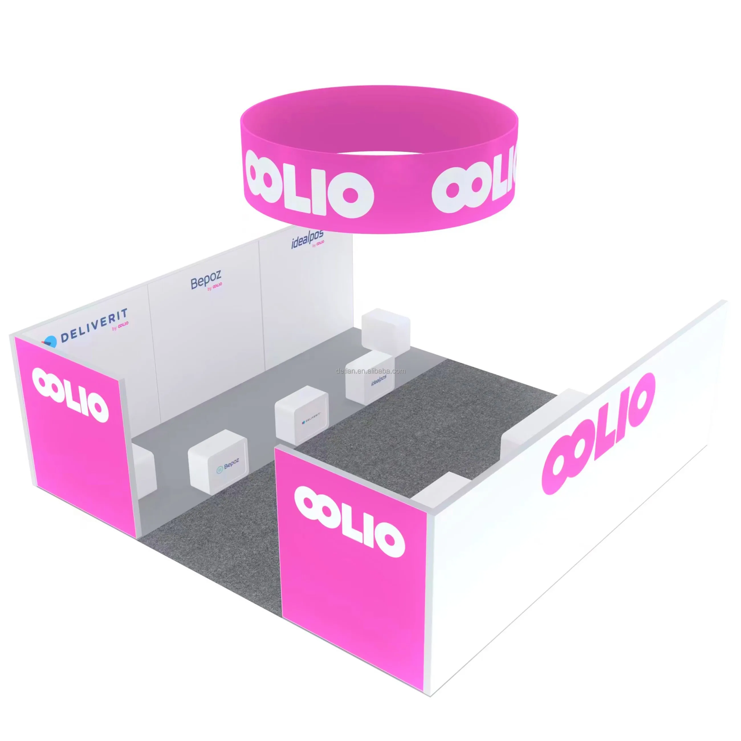 Modular Exhibit Booths Wood Design Watch Jewelry Display Mall Kiosk ...