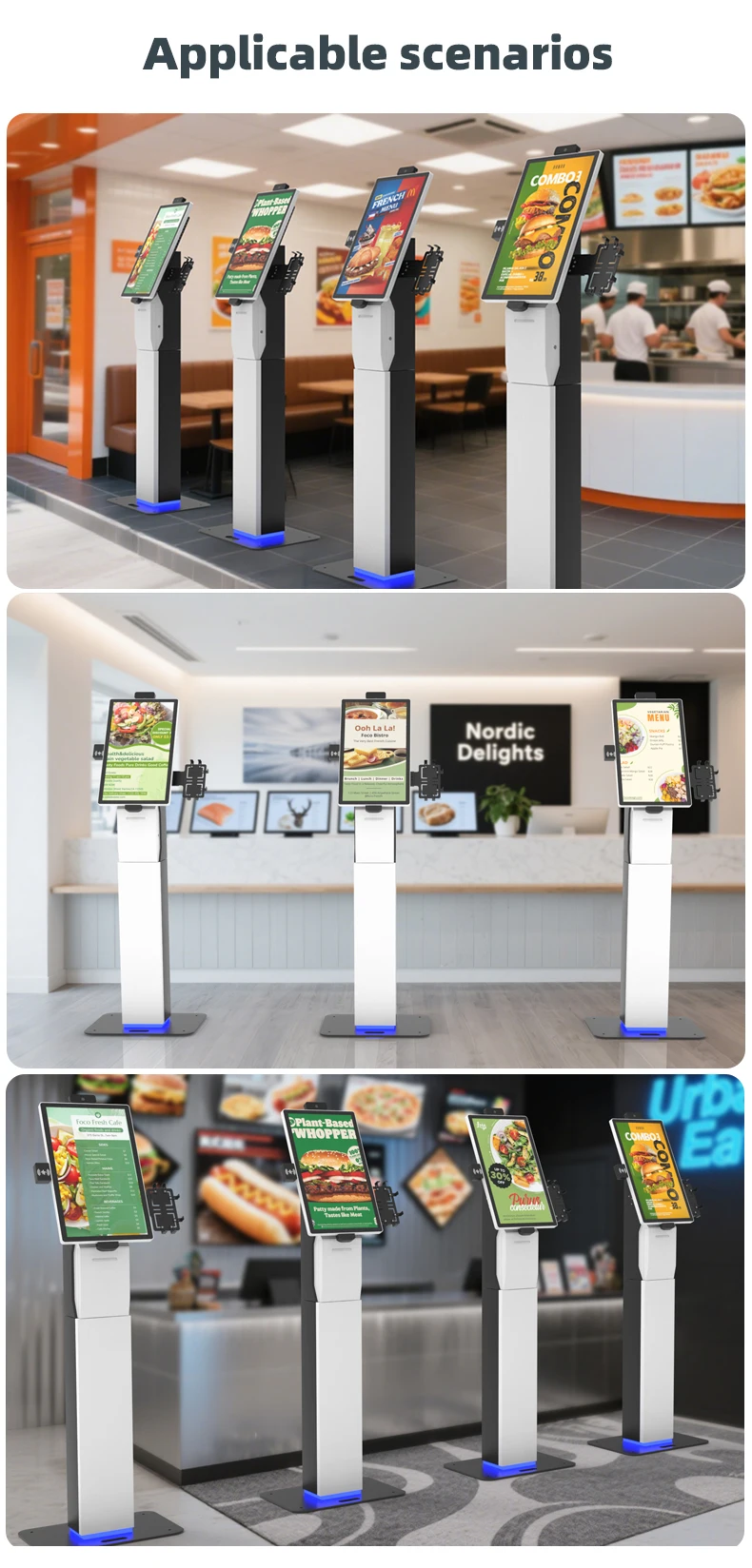 Windows Touch Screen Ticketing Kiosk with QR Scanner NFC Payment ...
