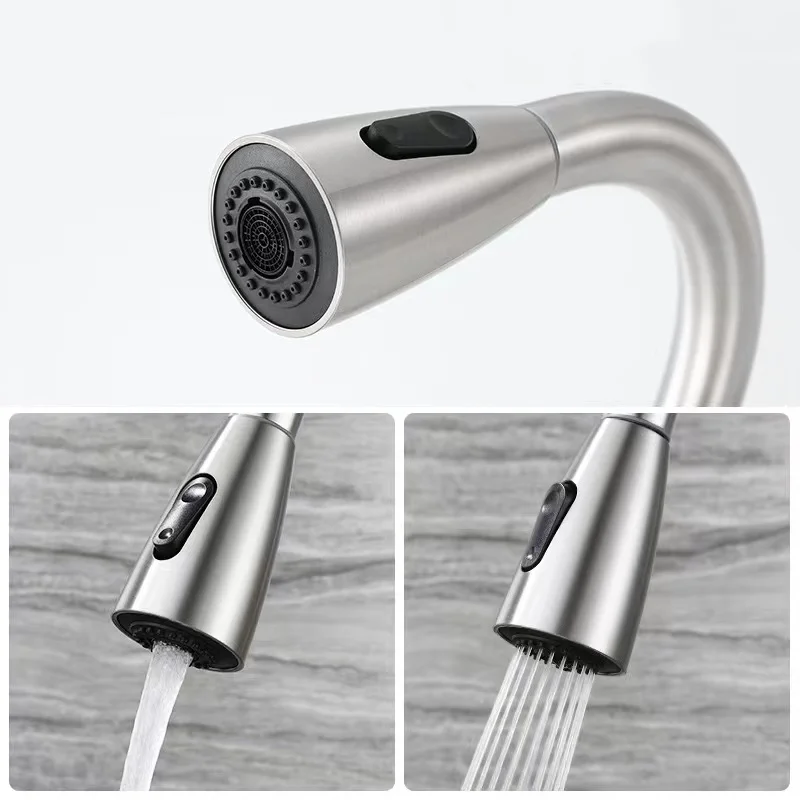 SUS 304 Handheld Mixer Kitchen Sink Tap Sprayer - Single Hole