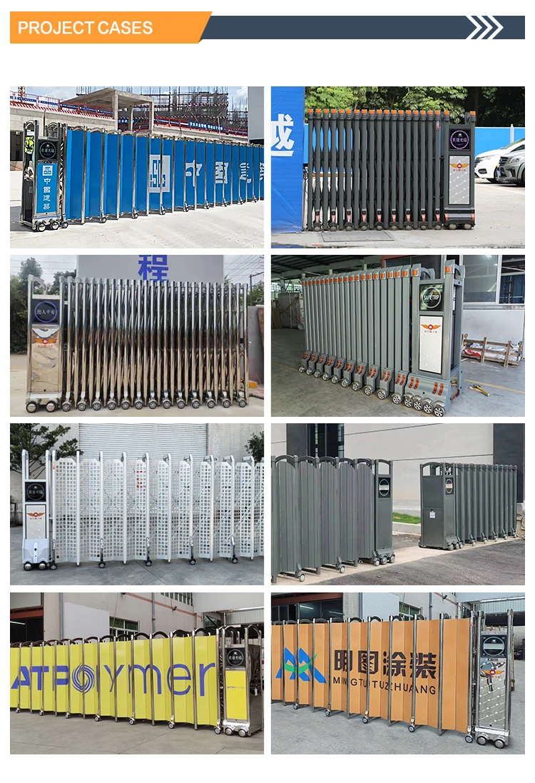 Stainless Steel Retractable Main Gate Security Electric Industrial ...