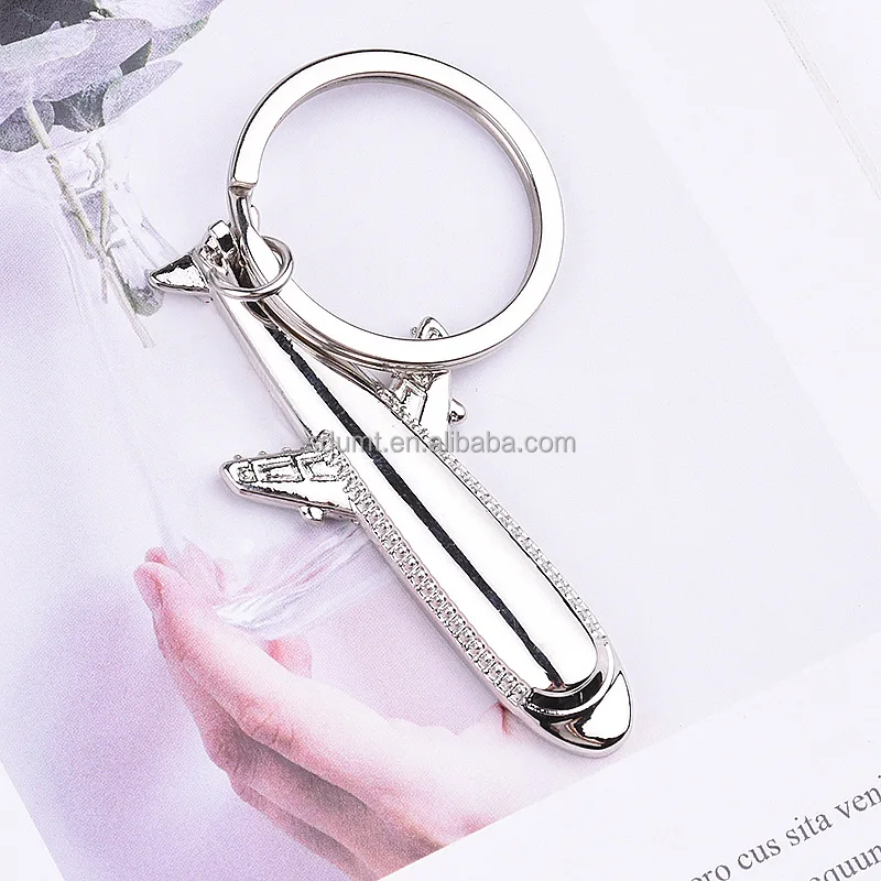 Airplane Metal Keychain Aircraft Keychain Metal Custom 3d Metal ...