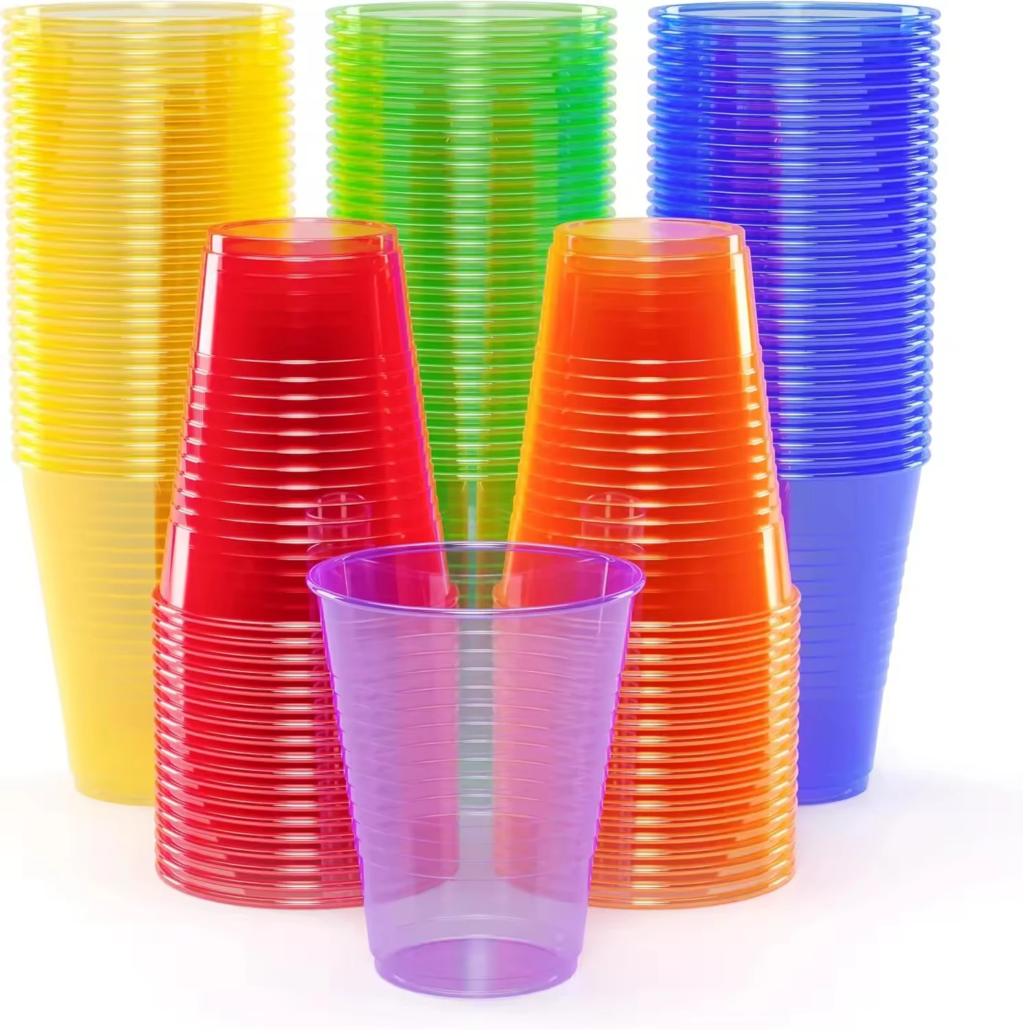 Blacklight Party Glow Cups - 16oz Assorted Colors