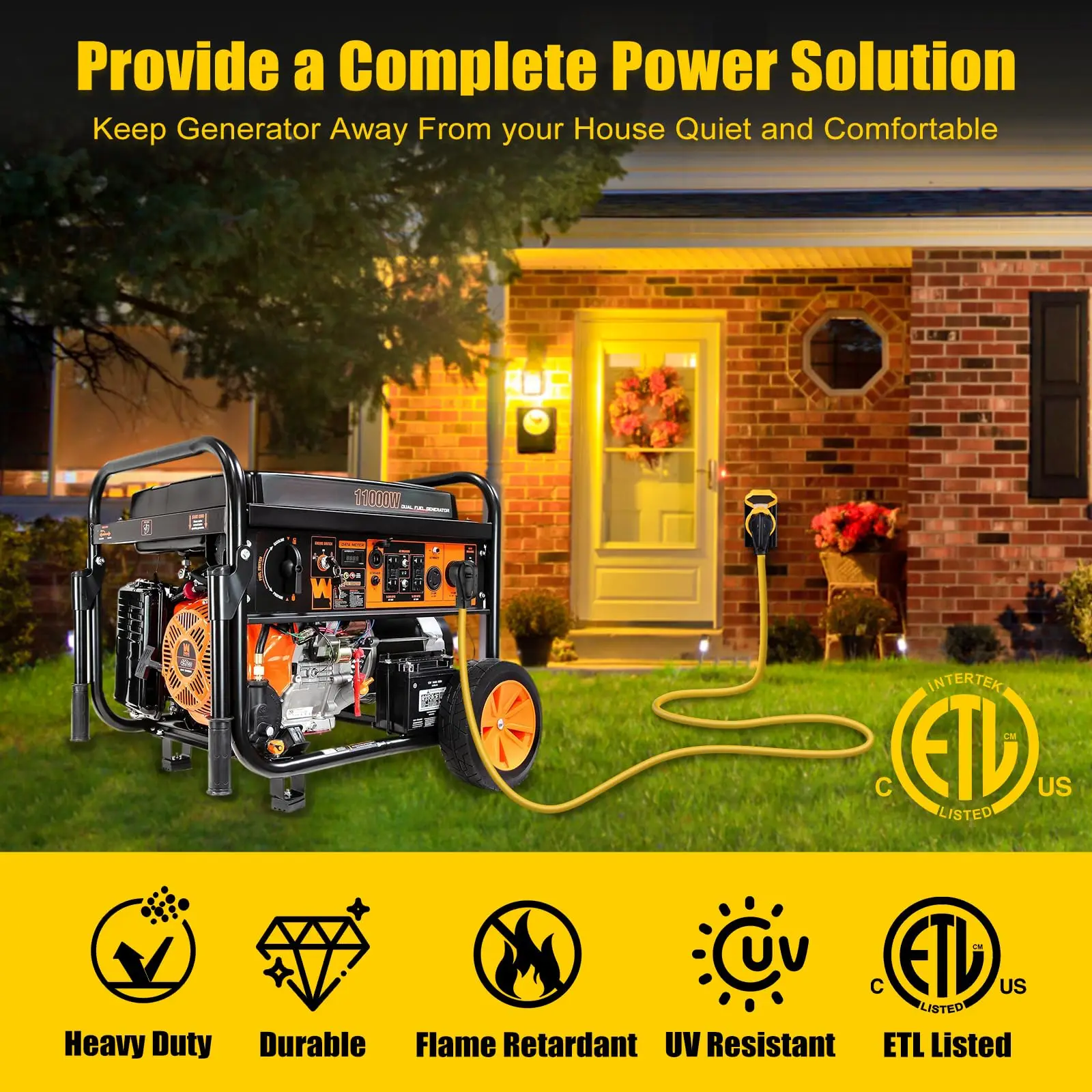 50 Amp Generator Power Inlet Box Nema L14-30p 125/250 Volt Power Inlet ...