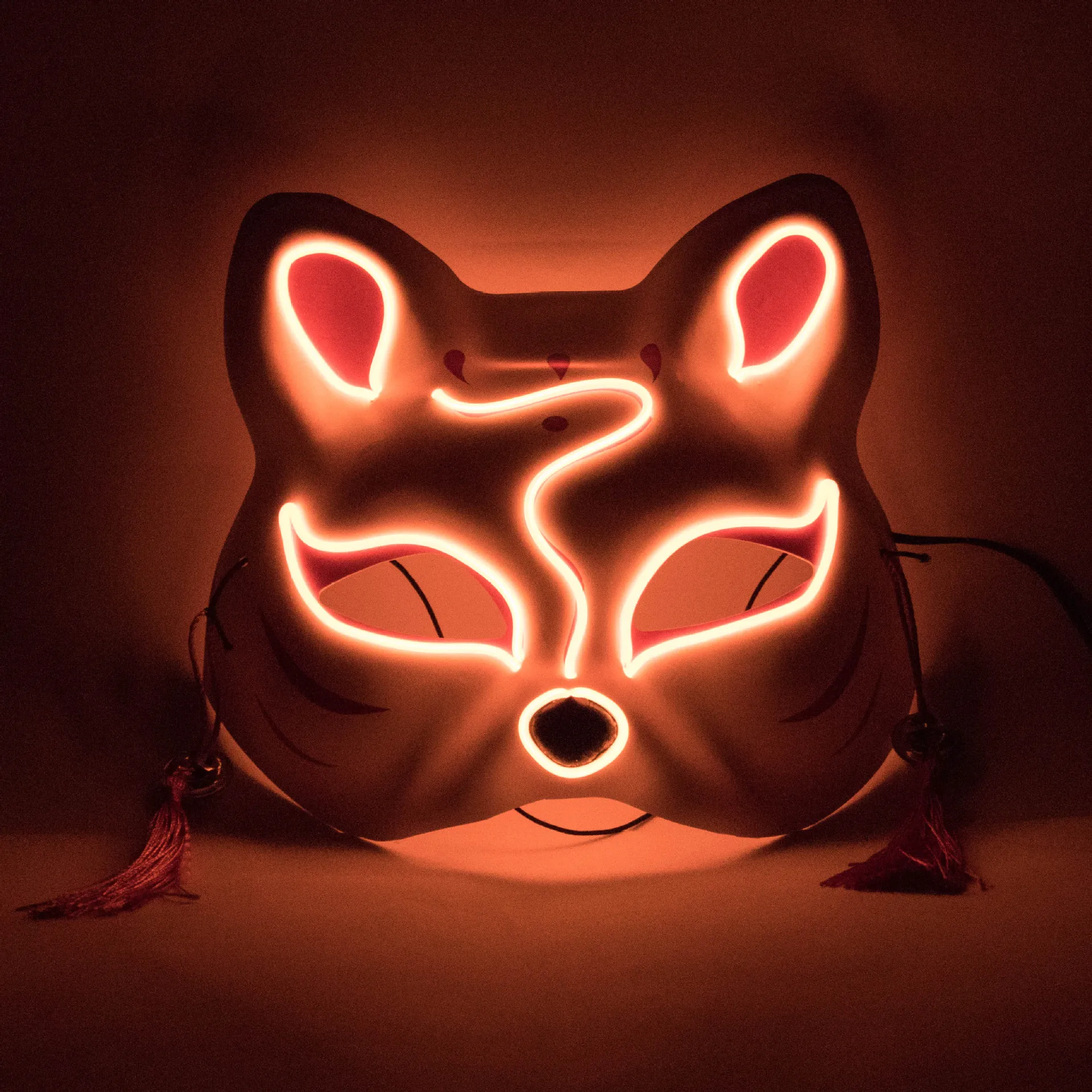 Fox Masks Half Face Cosplay Cat Animal Costume Masquerade Party ...