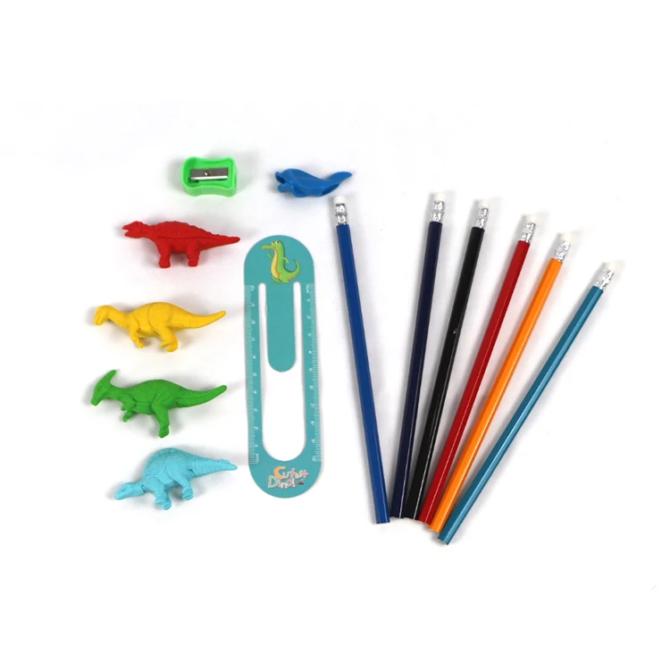 Soododo Custom New Design Cute Dinosaur Eraser Stationery Set Kids ...