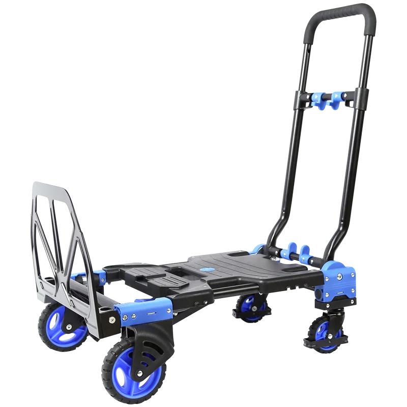 Hand Carts & Trolleys Aluminum Hand Trolley Foldable Multifunctional ...