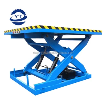 Stationary Scissor Lift Hydraulic Electric 5m 5 Ton Fixed Table For ...
