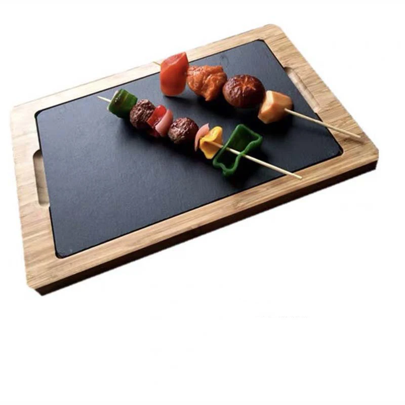 Costom Slate Chopping Boards With Wood Tray Haute Cuisine Western Slate ...