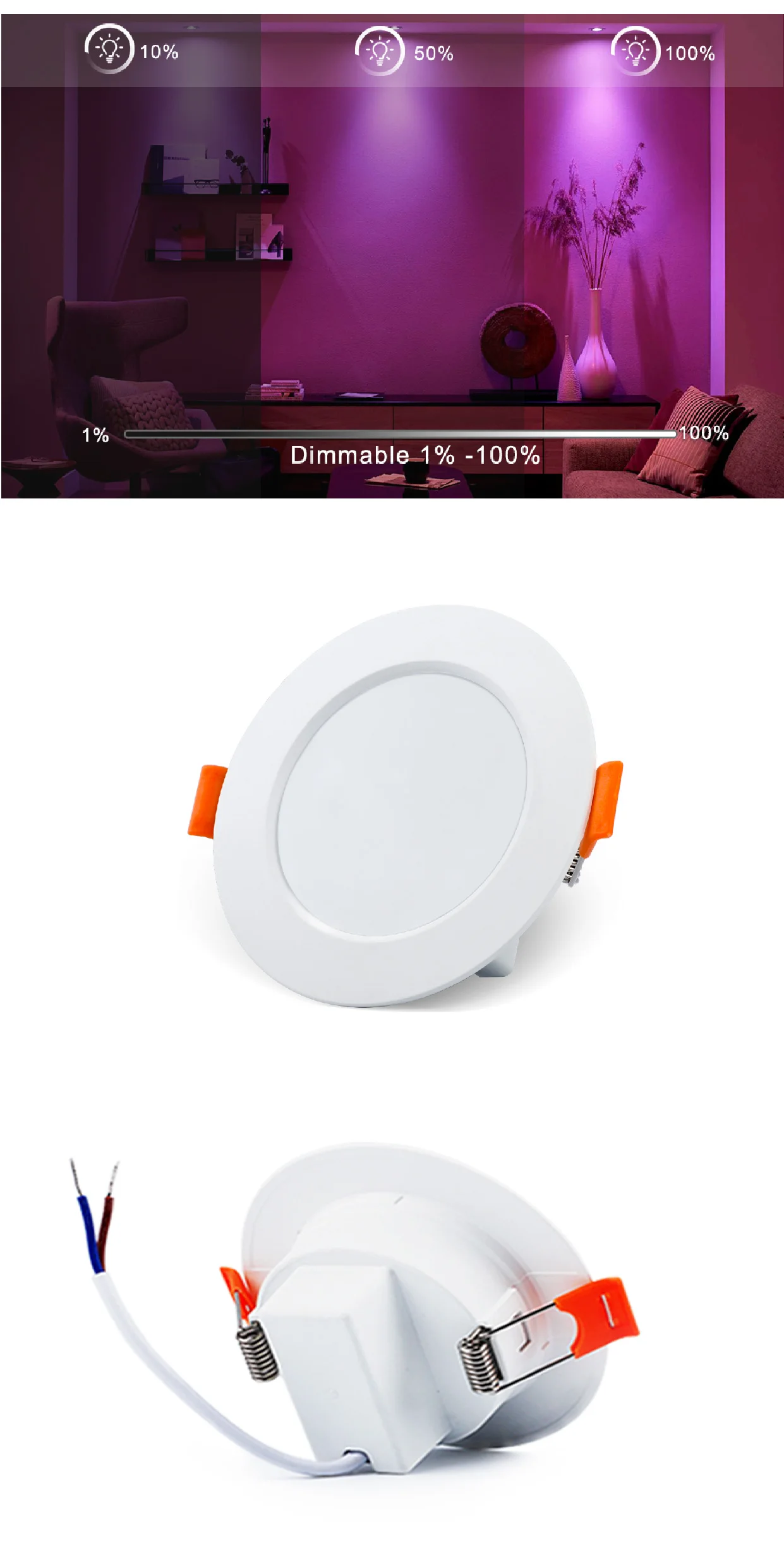 DUSKTEC Smart LED Downlights - Versatile Lighting Solutions