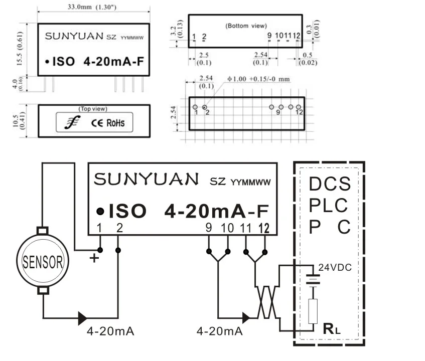 ISO F-P-O Certified Industrial Control PLC Motor DIN Rail FV/FI ...