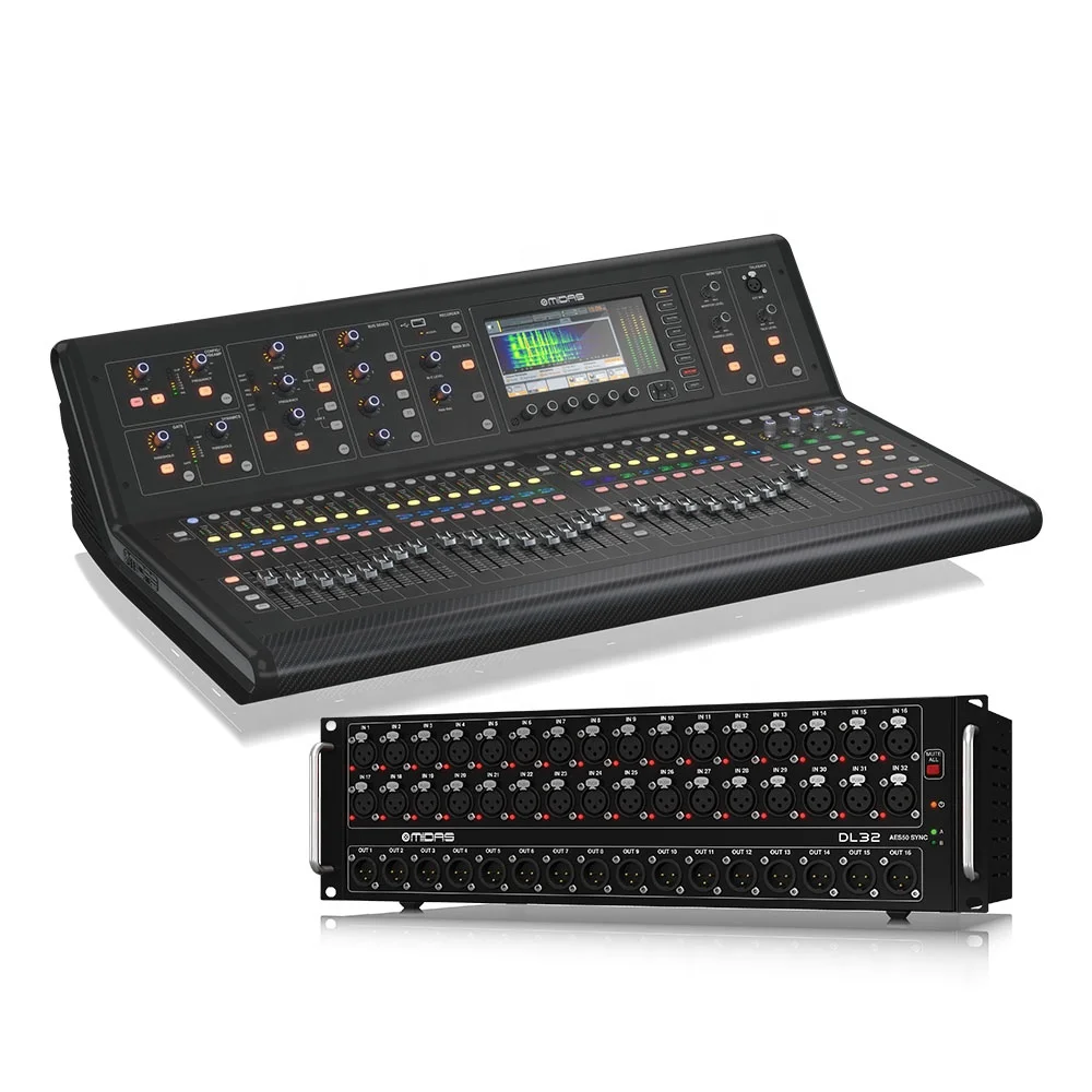 Midas M32 Live Digital Mixer + Dl32 Stagebox Bundle Studio Music ...