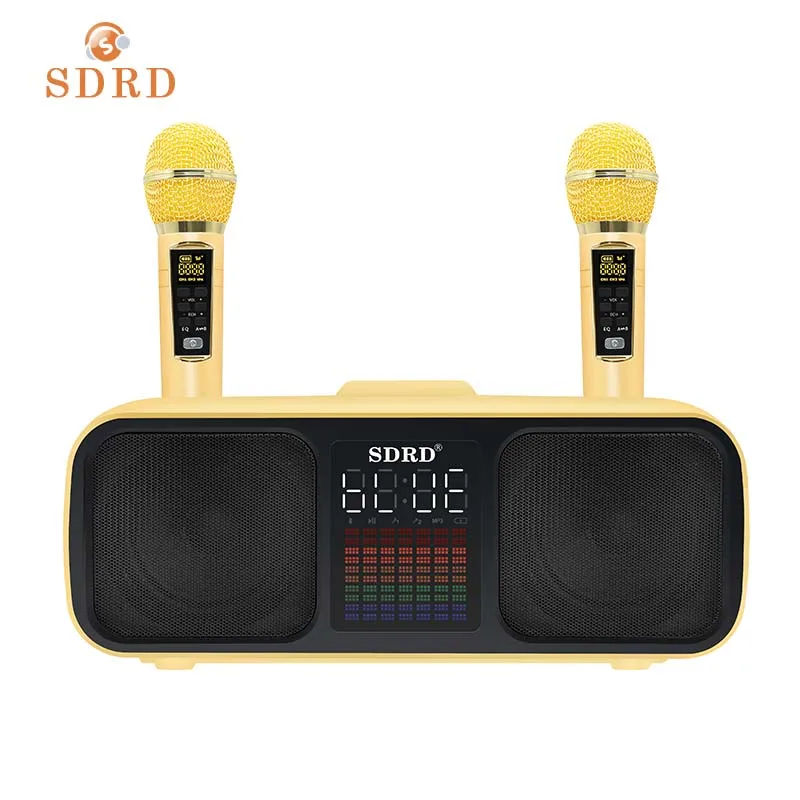 SDRD SD318 Portable 20W Bluetooth Karaoke Speaker with Microphone, USB ...