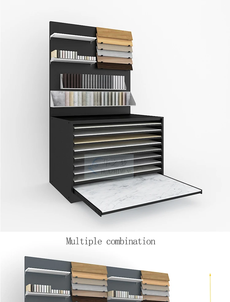 Hardwood Timber Flooring Combination Drawer Cabinet Display Racks ...