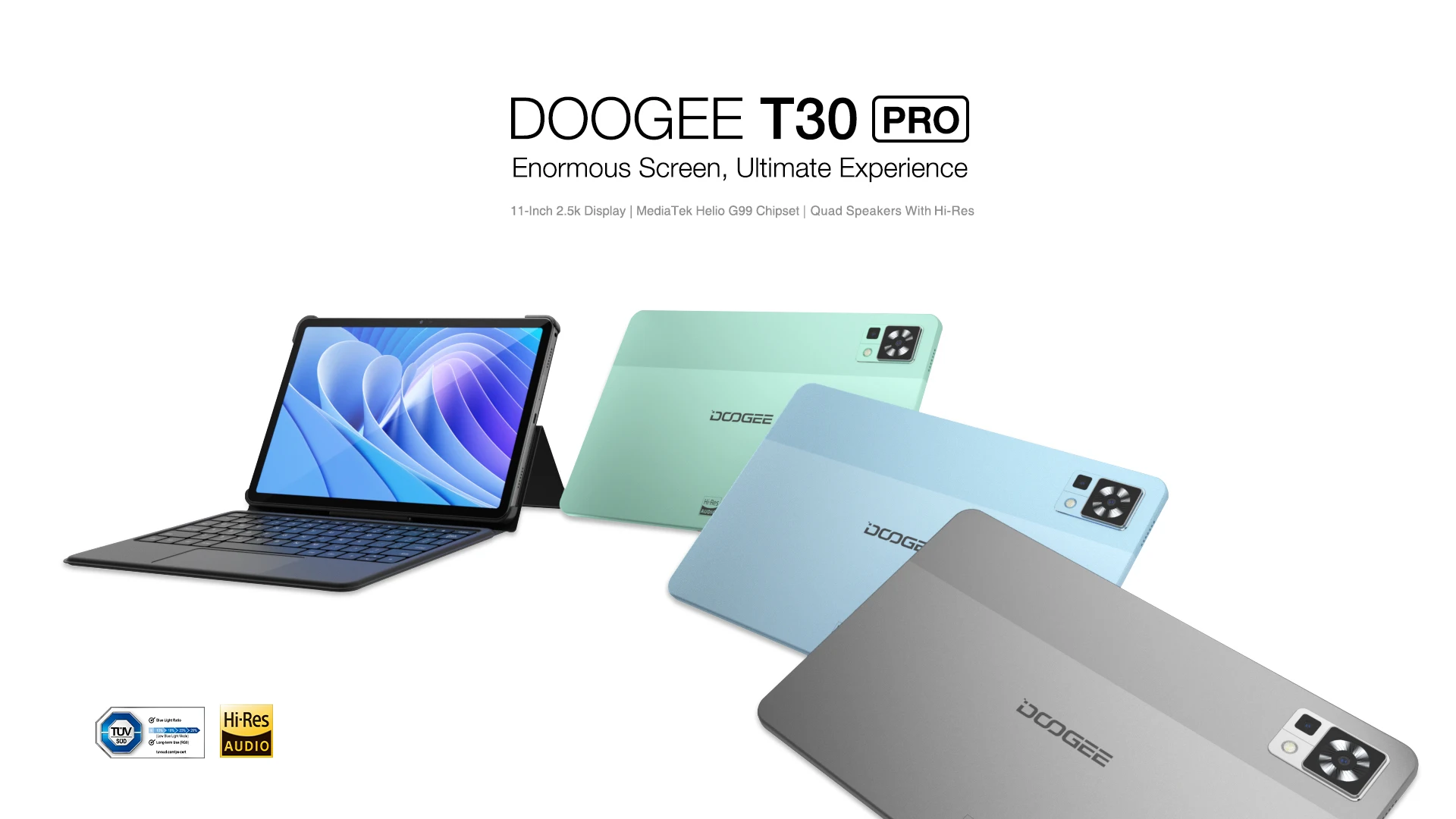 11inch Doogee Tab Pc Mediatek Helio G99 8gb+256gb 8580mah Big Battery 20mp Android 13 Doogee T30 ...