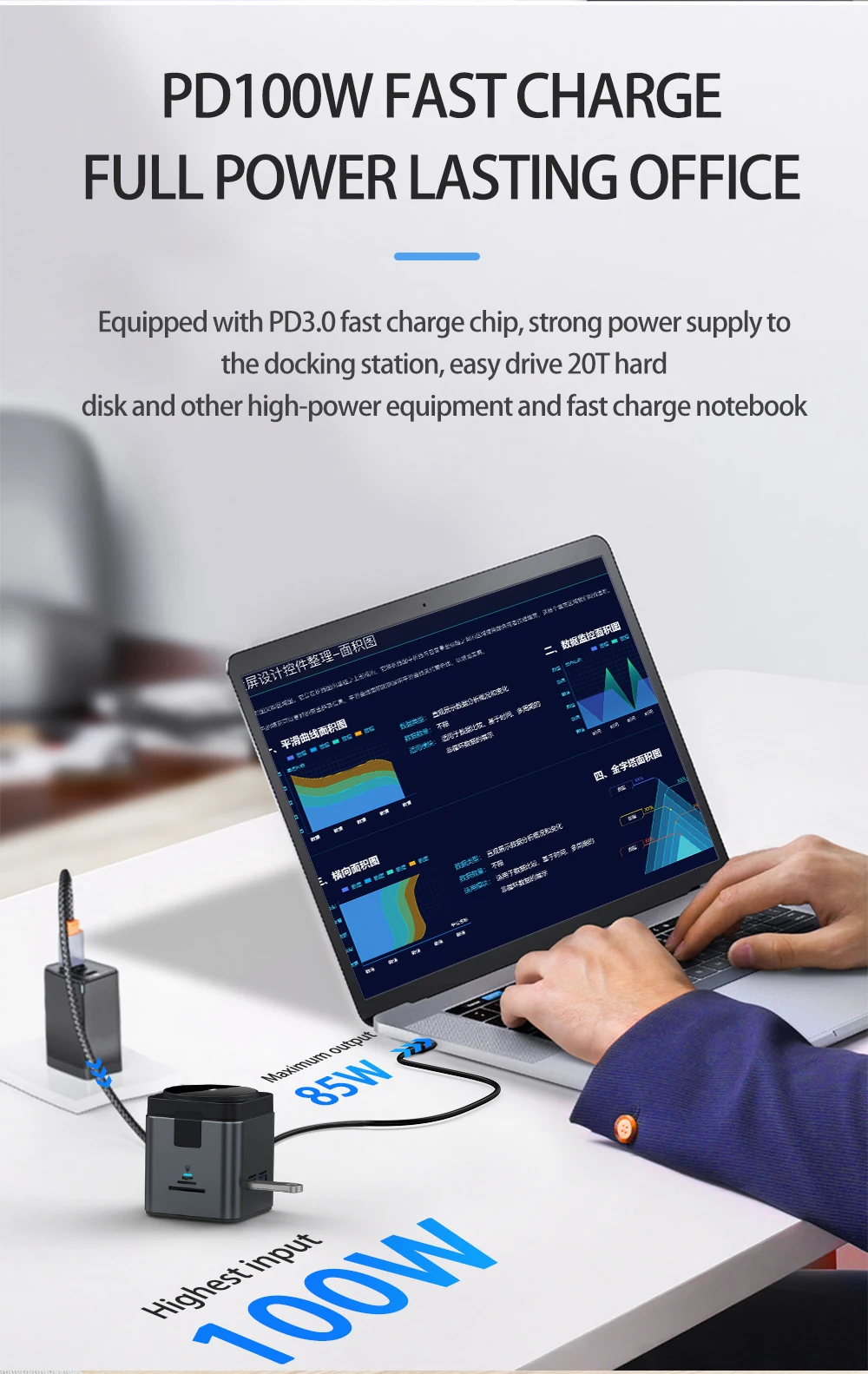 TYPE-C HUB - 15W Metal Magnetic Wireless Fast Charger Hub3.0 HDMI Card ...