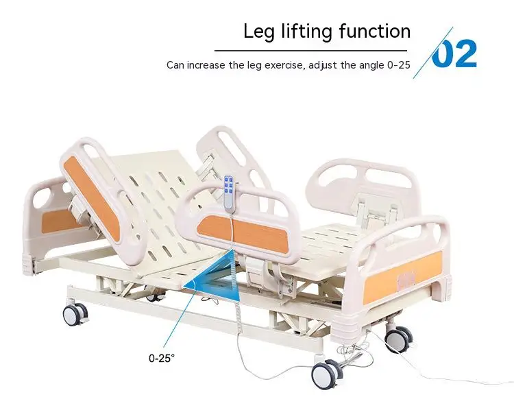Manhua Electric Hospital Bed Advanced 5 Function Hospital Nursing Bed ...