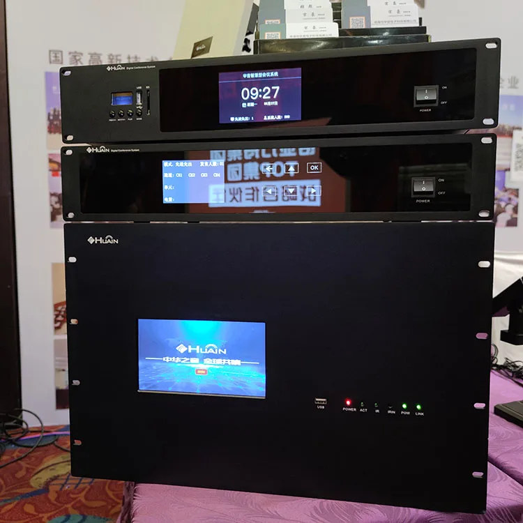 Network Conference System Desktop Table Dsp Wired Dante Ip Microphone ...