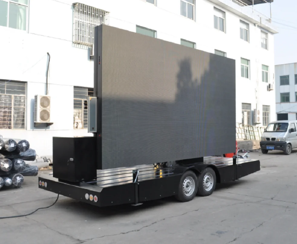 Outdoor Full Color LED Mobile Trailer Screen P4mm - 7000nits