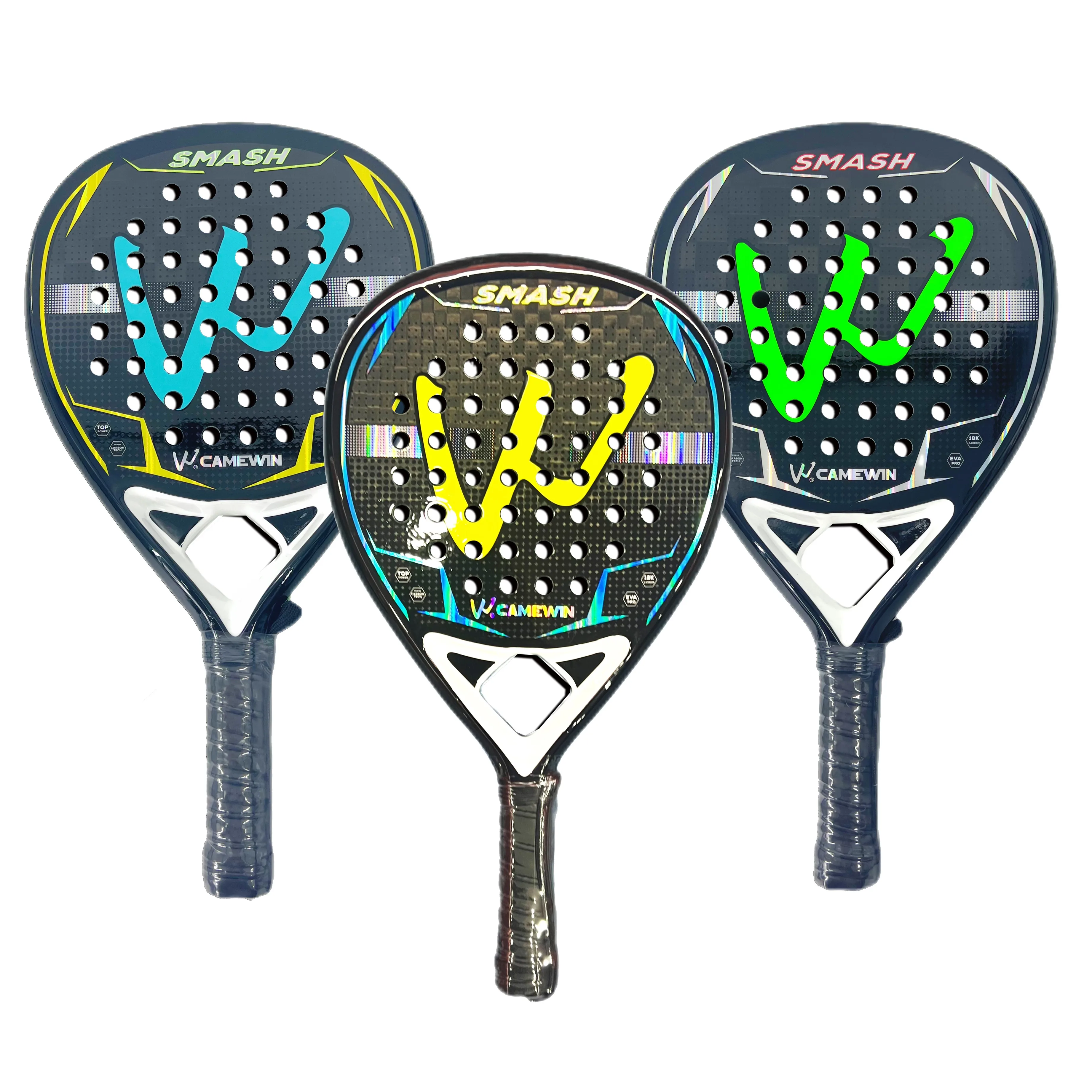 CAMEWIN Carbon Fiber Padel Rackets - High Quality & Customizable