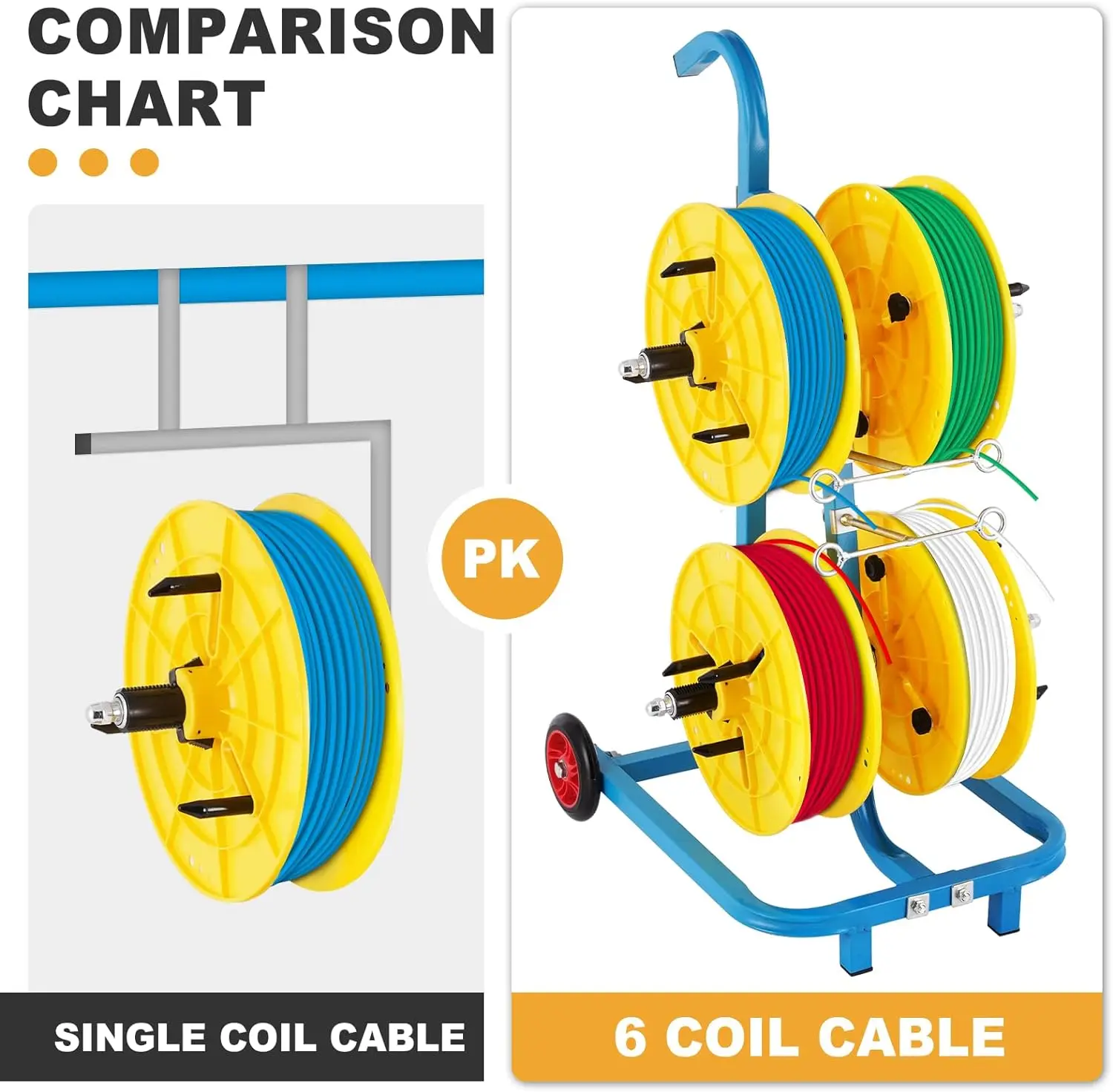 Jh-mech Cable Dispenser - Efficient Wire Storage Solution