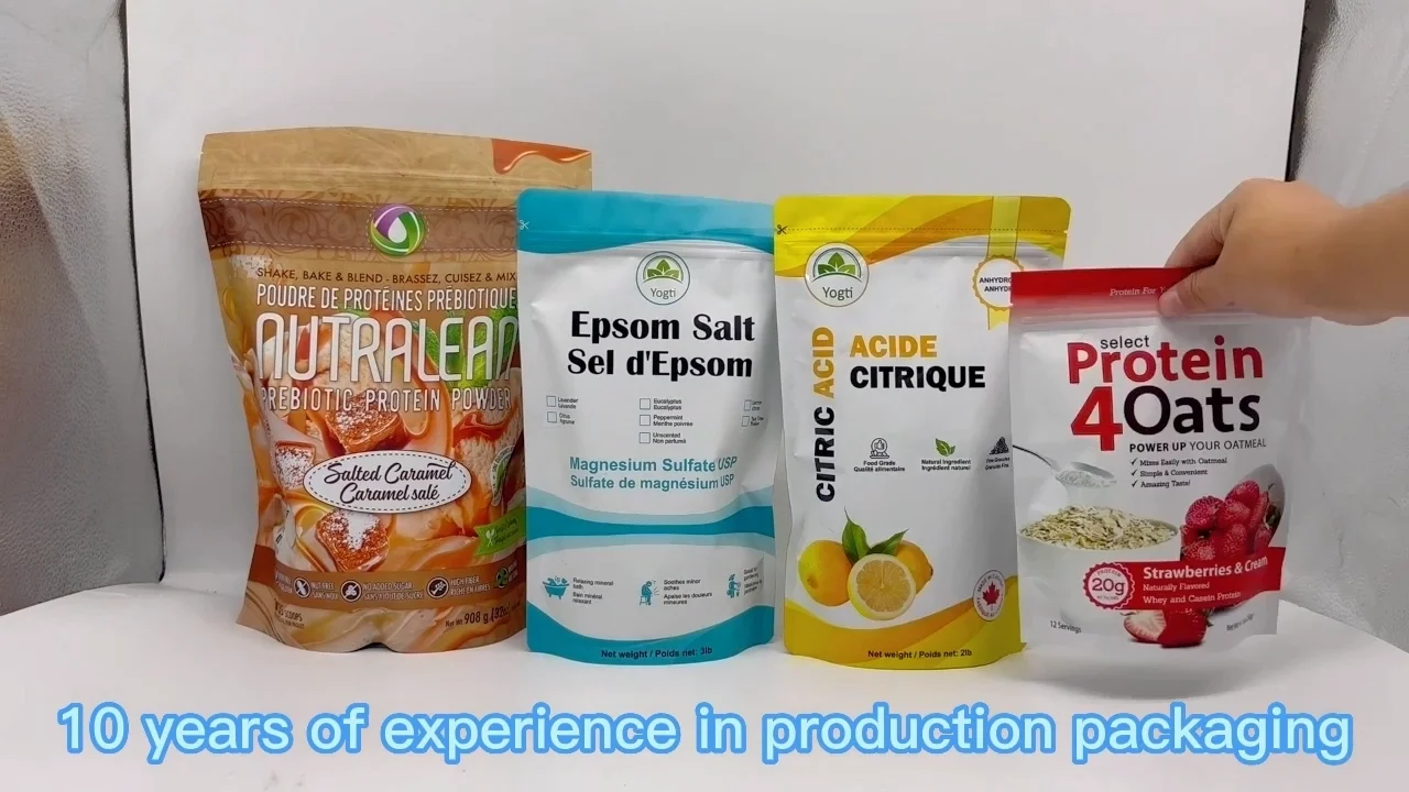 Eco Compostable Bags Biodegradable Pla Packing Ziplock Craft Kraft ...